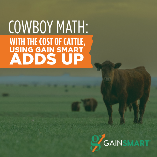 Cowboy Math: With the Cost of Cattle, Using Gain Smart Adds Up - Gain Smart